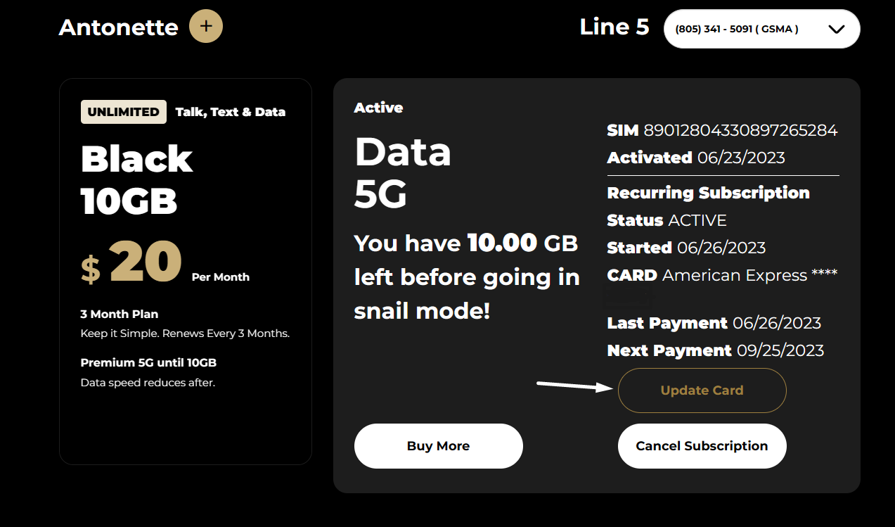 How to update your payment method